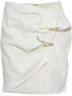 Cult Gaia Kit Wrap Skirt - White