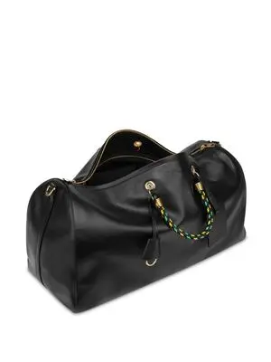 Moschino Zip-up Leather Duffle Bag