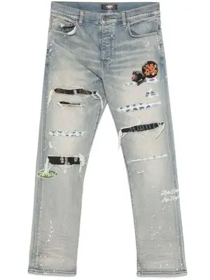 Amiri Vintage Patch Straight Leg Jeans