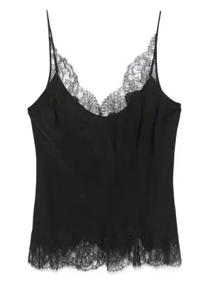 Carine Gilson Silk Camisole - Black