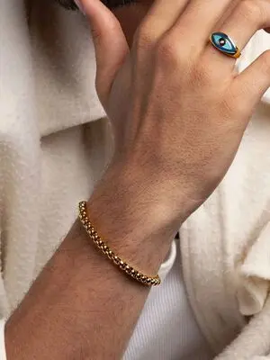 NIALAYA JEWELRY 5mm Box Chain Bracelet - Gold