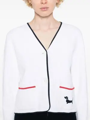 Thom Browne Pointelle-knit Cardigan
