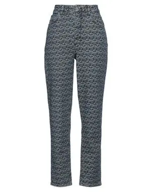 Guess Geometric Print High Waisted Mom Jeans - Blue