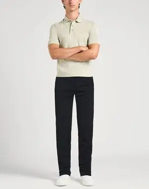 BERWICH Pants Midnight Size Cotton, Elastane - Blue