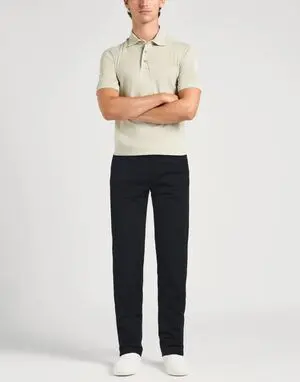BERWICH Pants Midnight Size Cotton, Elastane - Blue