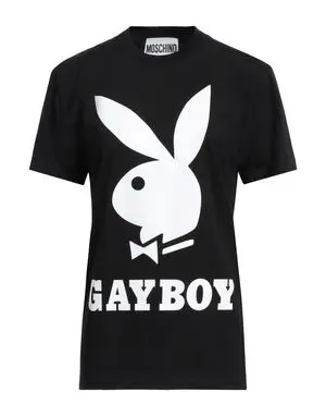 MOSCHINO X PLAYBOY Logo-print T-shirt