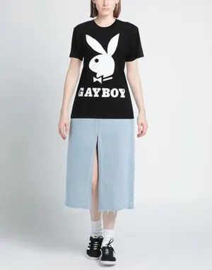 MOSCHINO X PLAYBOY Logo-print T-shirt