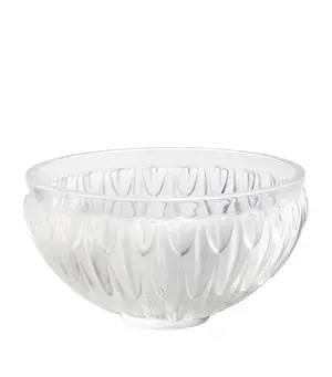 Lalique Crystal Plumes Bowl - Clear