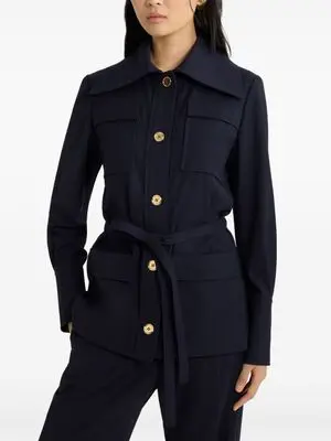 Patou Safari Twill Jacket - Blue