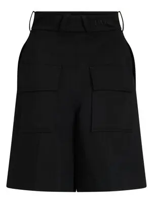 PATOU Gabardine Bermuda Shorts - Black