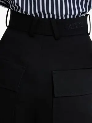 PATOU Gabardine Bermuda Shorts - Black