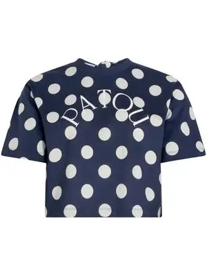 PATOU Logo-print Split-back T-shirt