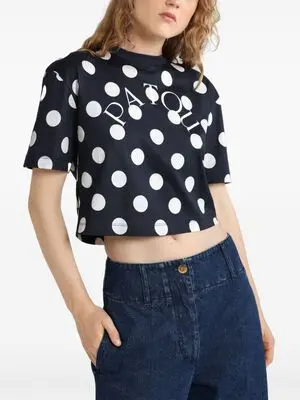PATOU Logo-print Split-back T-shirt