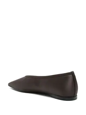 TOTEME Minimalist Satin Ballet Flats