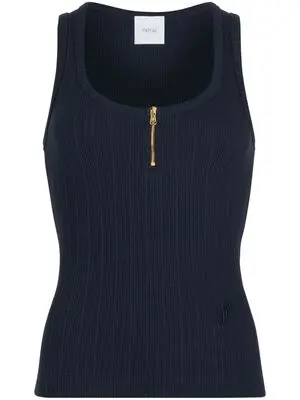 PATOU Ribbed Tank Top - Blue