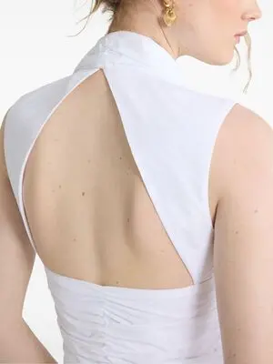 PATOU Open-back Bubble Mini Dress - White