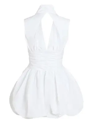 PATOU Open-back Bubble Mini Dress - White