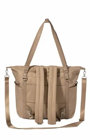 BAGGALLINI Nolita Small Convertible Backpack - Taupe Twill
