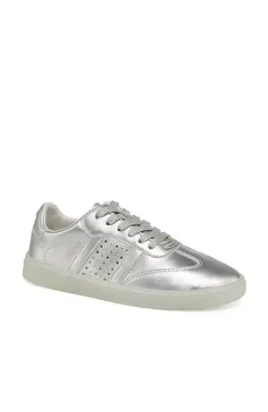 J/SLIDES NYC Hunter Sneaker - Silver