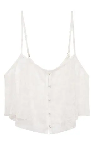 FLEUR DU MAL Flutter Lace Camisole - Ivory