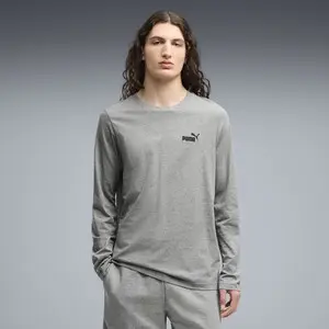 PUMA Essentials No. 1 Logo Long Sleeve T-shirt - Gray