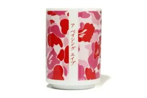 A BATHING APE Abc Camo Japanese Tea Cup - Pink