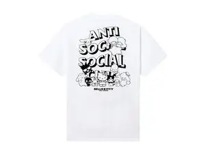 ANTI SOCIAL SOCIAL CLUB X Hello Kitty Weird Tee Shirt - White