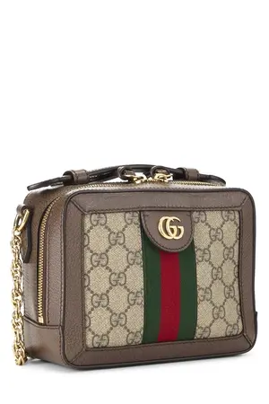 Gucci Gg Supreme Canvas Ophidia Top Handle Bag