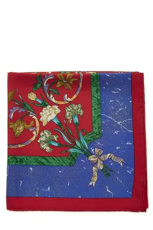 Hermès Multicolor 'pierres D'orient Et D'occident' Silk Scarf 90