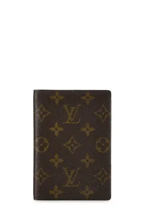 LOUIS VUITTON Monogram Canvas Passport Cover - Brown