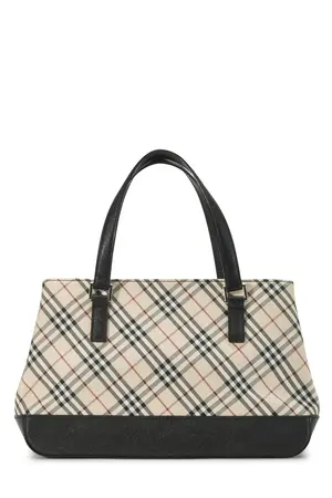 Burberry Check Jacquard Handbag