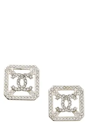 Chanel Crystal 'cc' Earrings