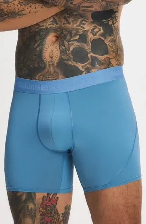 SAVAGE X FENTY Shadow Fit Boxer Briefs - Blue Haze