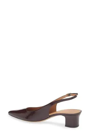 MANSUR GAVRIEL Pointed Toe Slingback Pump - Aubergine