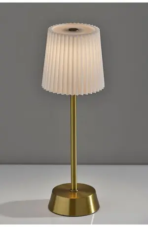 ADESSO Bobby Cordless Led Table Lamp - Antique Brass