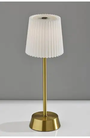 ADESSO Bobby Cordless Led Table Lamp - Antique Brass