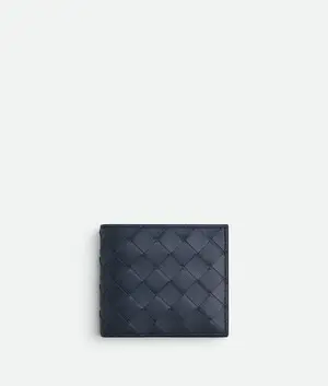 BOTTEGA  VENETA Intrecciato Bi-fold Wallet With Coin Purse - Space