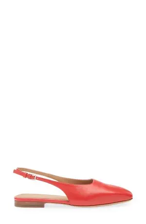 MANSUR GAVRIEL Square-toe Slingback Flat - Flamma