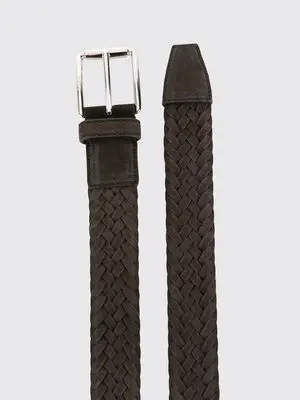 TOD'S Woven Leather Belt - Dark