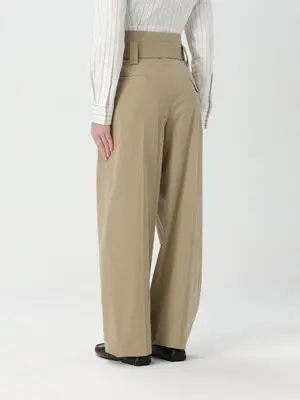Bottega Veneta Belted Wide-leg Trousers - Sand