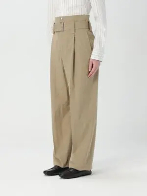 Bottega Veneta Belted Wide-leg Trousers - Sand