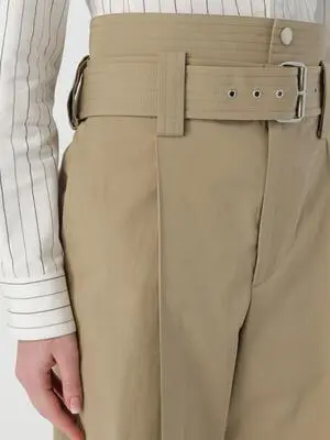Bottega Veneta Belted Wide-leg Trousers - Sand