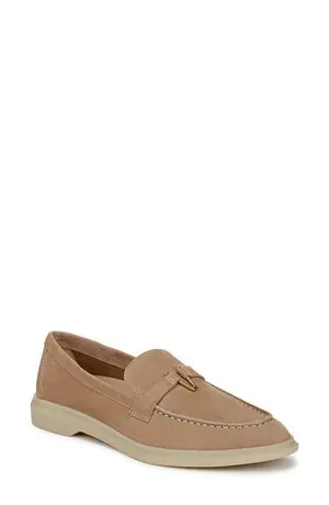 Veronica Beard Ailey Suede Loafer - Sand