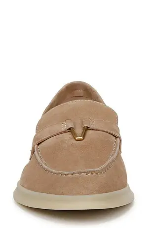 Veronica Beard Ailey Suede Loafer - Sand