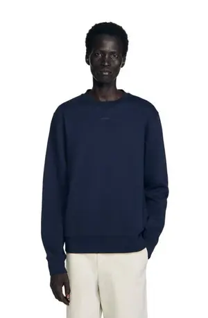 Sandro Ribbed Sweatshirts Hoodies For Men