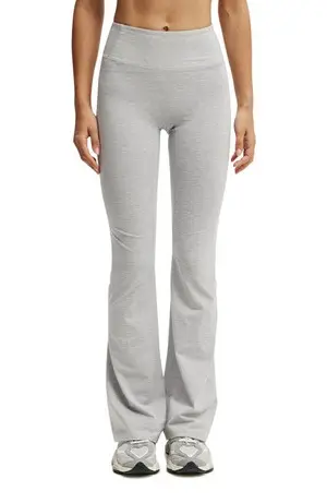 Cotton:on Active Ultra Soft Studio Flare Leggings - Light Grey Marle