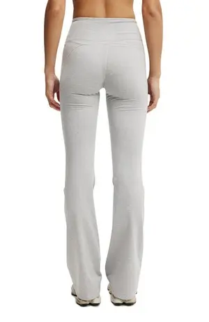 Cotton:on Active Ultra Soft Studio Flare Leggings - Light Grey Marle