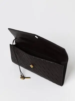 Bottega Veneta Woven Clutch With Turn Lock