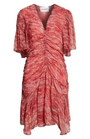 Isabel Marant Vivienne Abstract Print Dress - Red