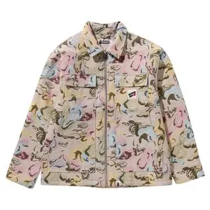 A BATHING APE Art Camo Gobelin Work Jacket - Multicolor